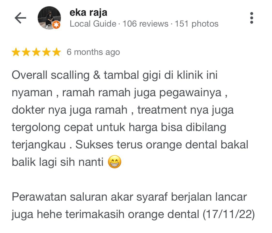 Pricing – Klinik Gigi Orange Dental